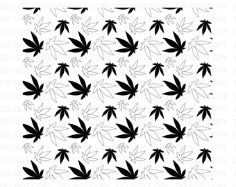 Weed Pattern Svg - Etsy