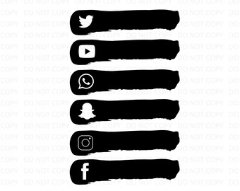 Social Media Svg - Etsy