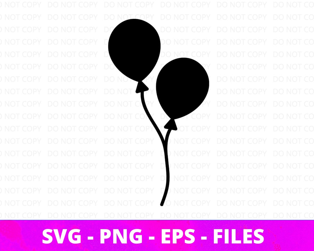 Balloon Svg Print Happy Birthday Svg Party Balloon Svg Kids - Etsy