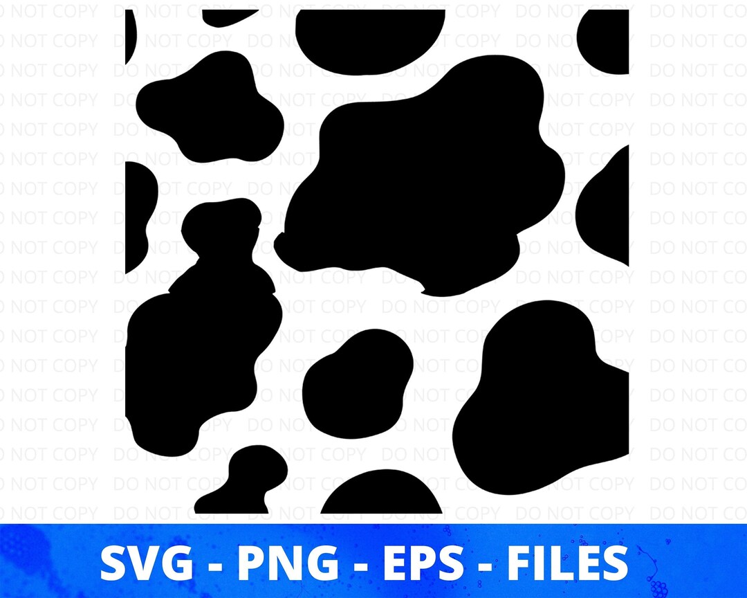 Cow Print Svg Download Svg Animal Print Svg Farm Print Svg Cut - Etsy