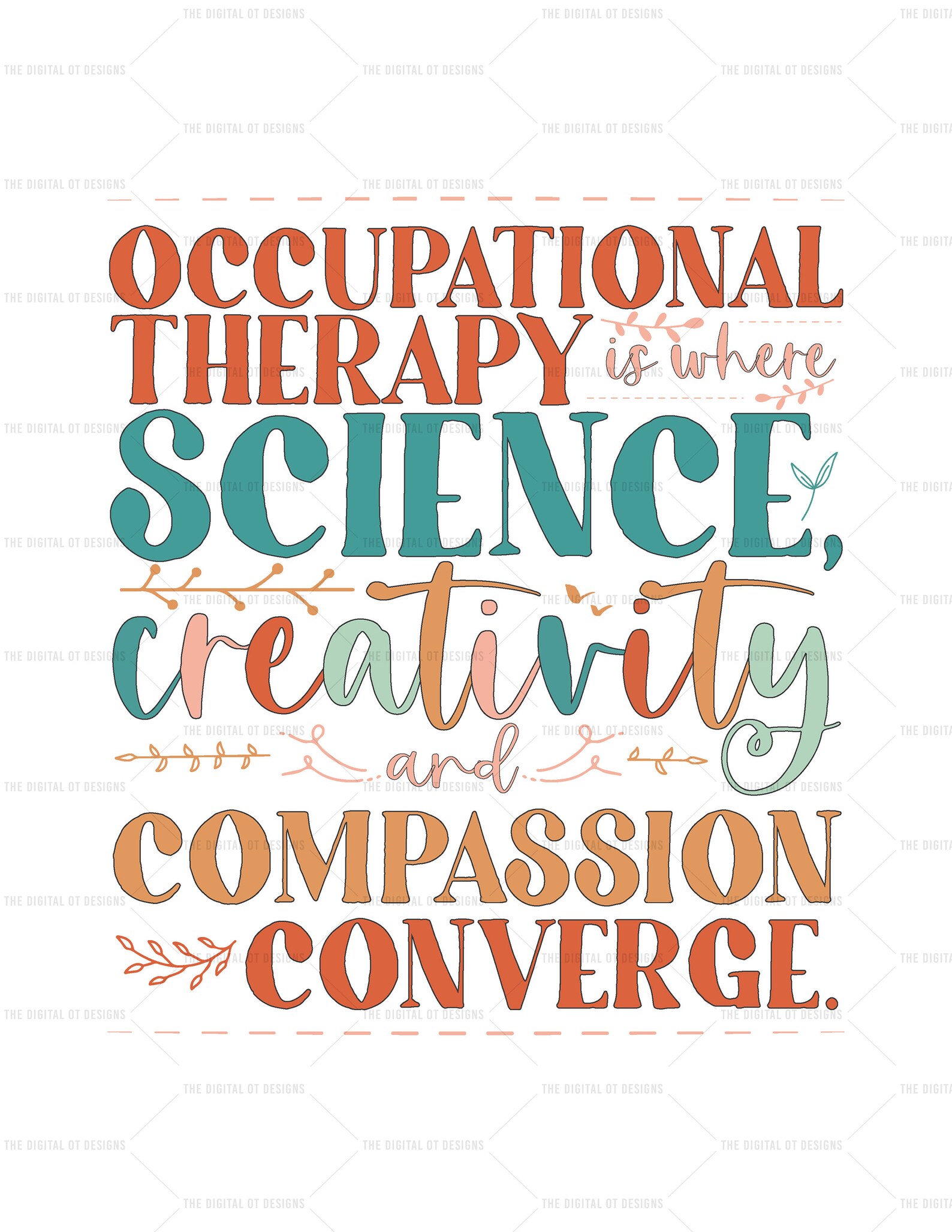 Printable Occupational Therapy Poster, Minimalist Counseling Posters ...
