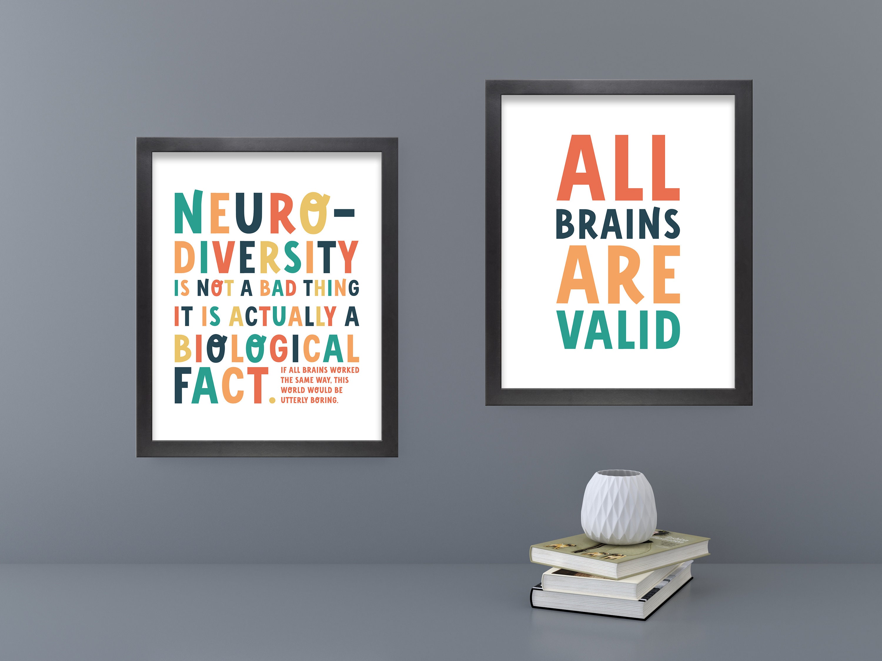 Neurodiversity Therapy Office Decor, Classroom Poster, Minimalist Wall ...