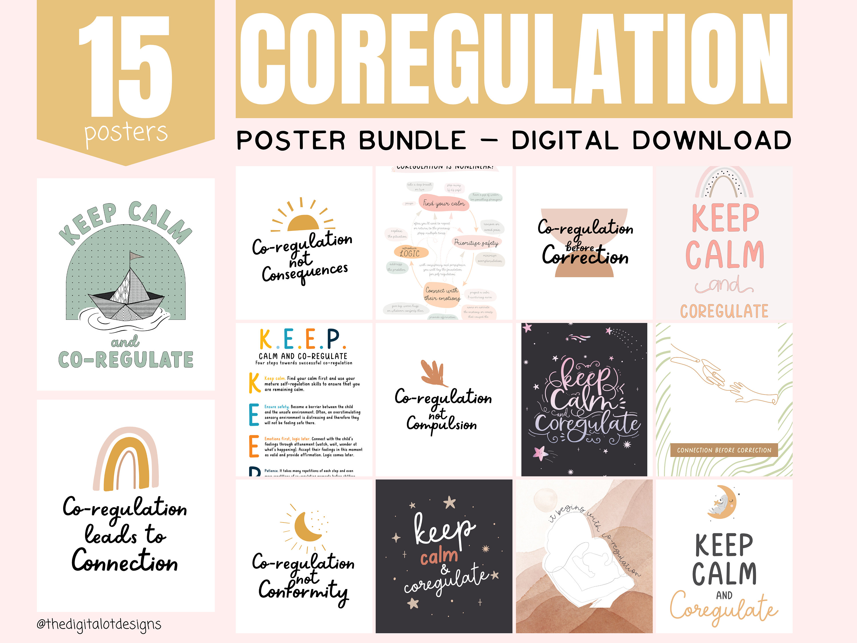 Coregulation Printable Posters, Digital Download Wall Art ...
