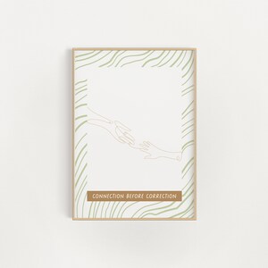 Connection Before Correction Poster: Occupational Therapy Art (digital ...