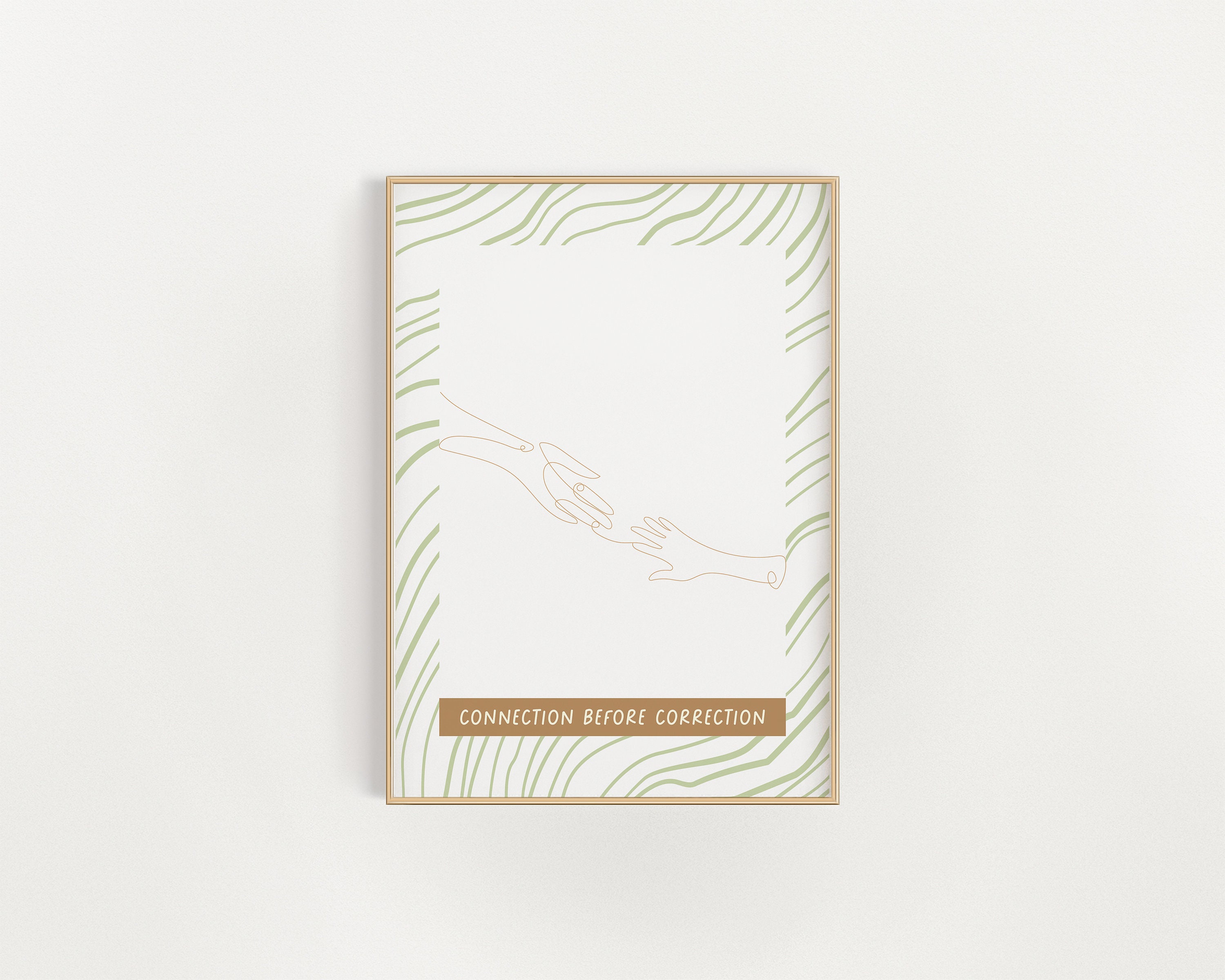 Connection Before Correction Poster: Occupational Therapy Art (digital ...