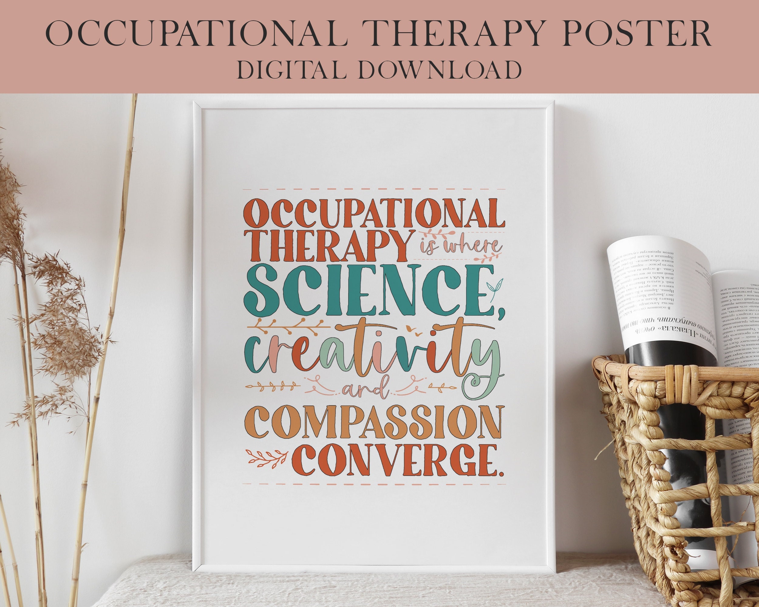 Printable Occupational Therapy Poster, Minimalist Counseling Posters ...