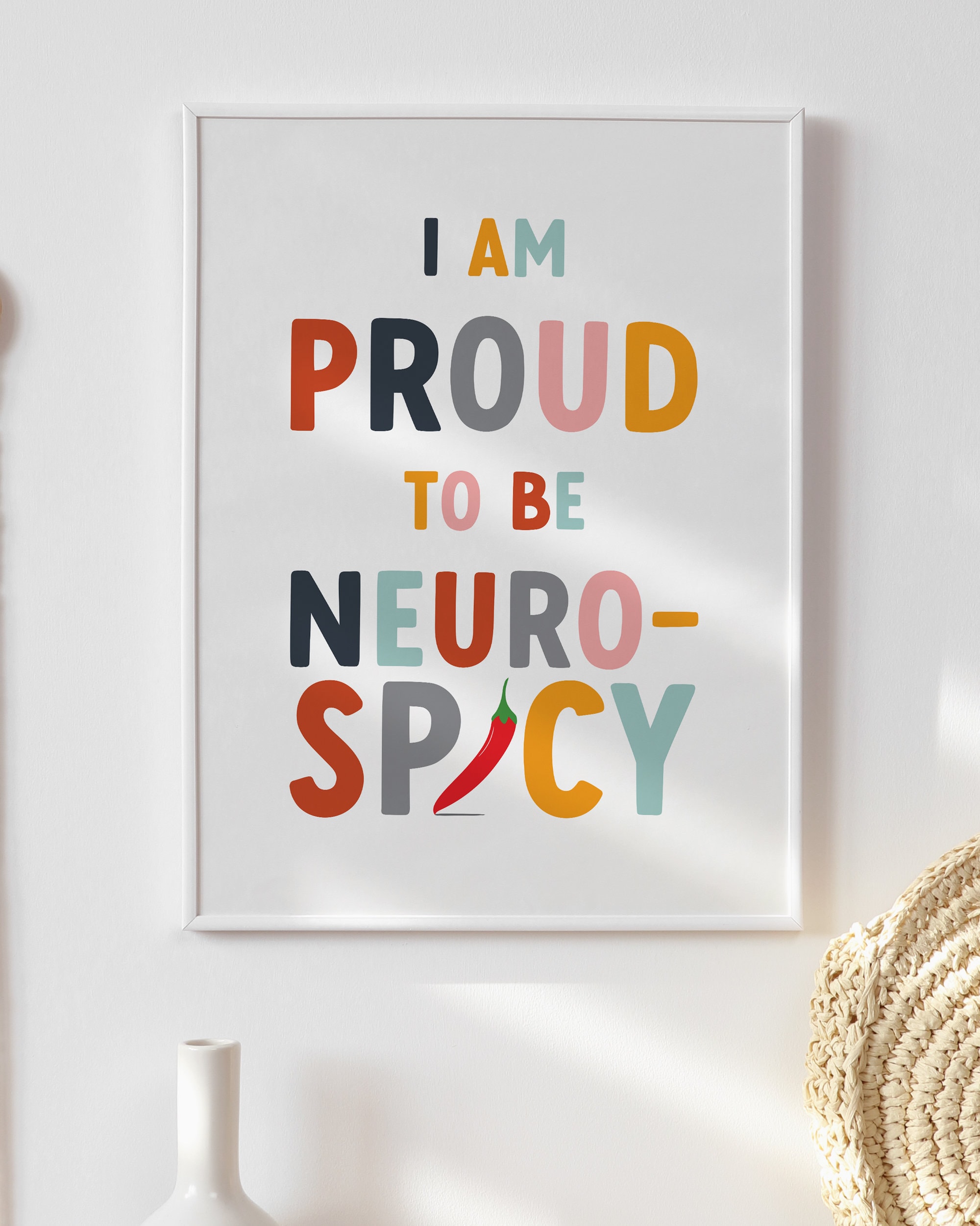 Neurodiversity Pride, Printable Poster, Ready to Download, I Am Proud ...