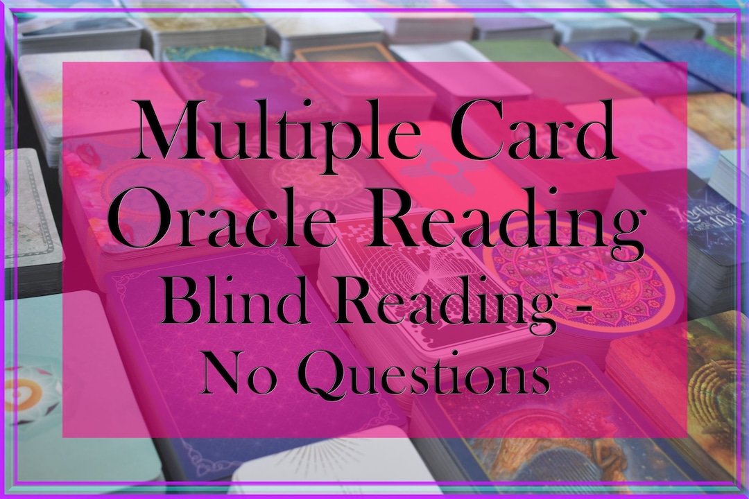 Multiple Card Oracle Reading Blind Reading no Questions - Etsy