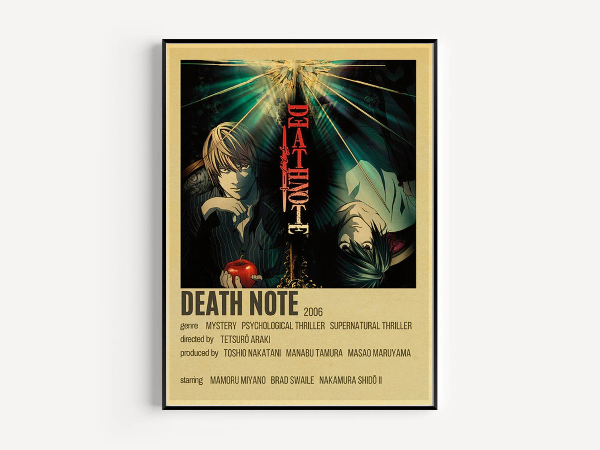 Vintage Death Note Poster