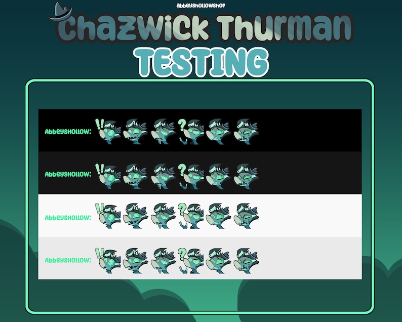 Helluva Boss Chazwick Thurman Premade Emote Pack 6 Twitch Emotes ...