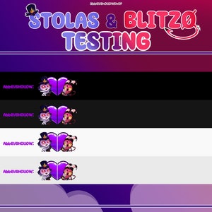 Hazbin Hotel | Stolas & Blitz∅ Premade Emote Pack (2) | Twitch Emotes ...