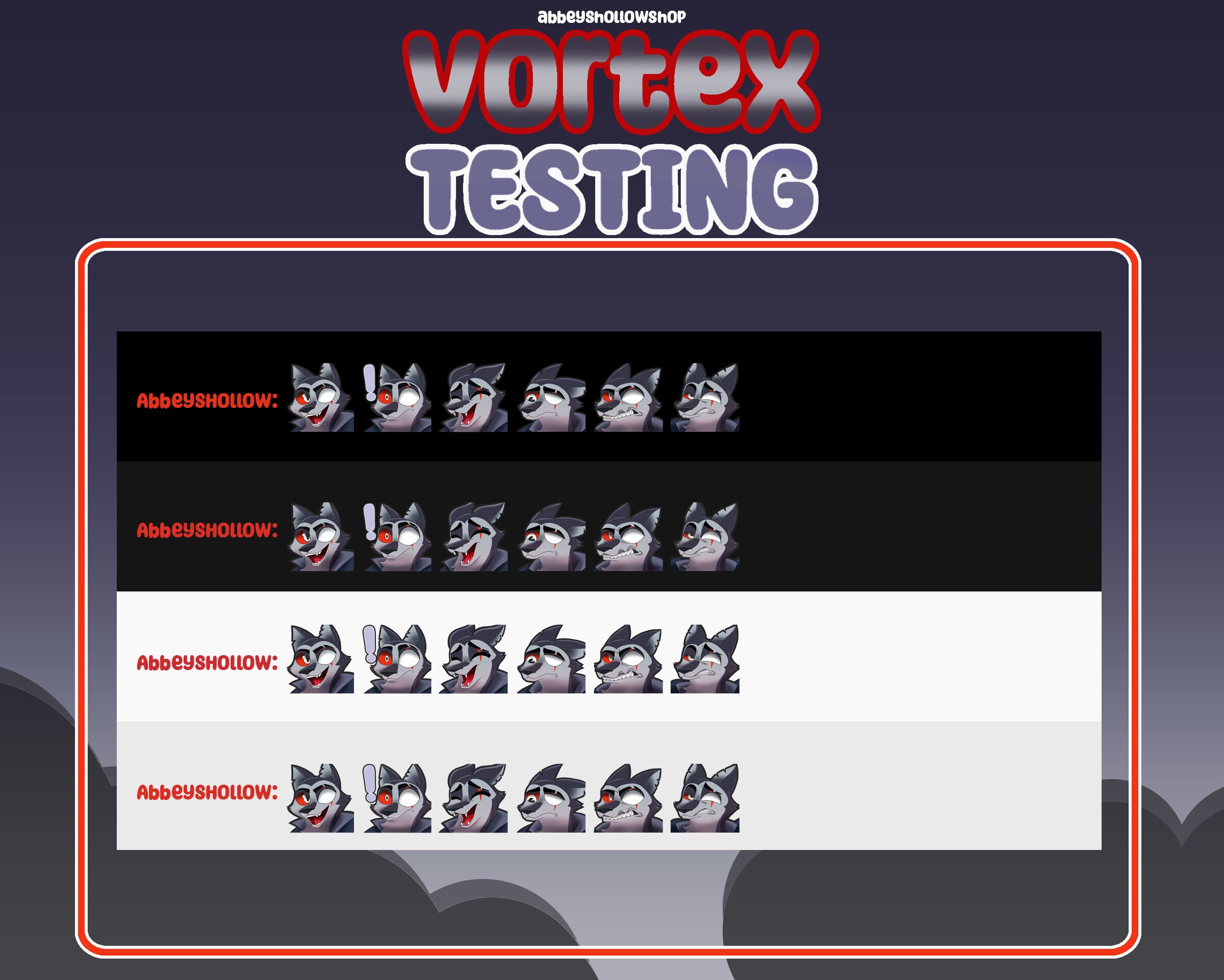 Helluva Boss Vortex Premade Emote Pack 6 Twitch Emotes Discord Emotes ...
