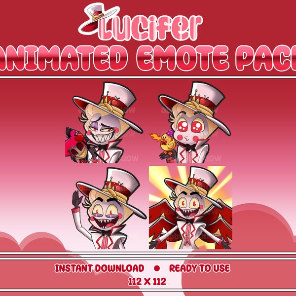 Lucifer Hazbin Hotel Emotes - Etsy
