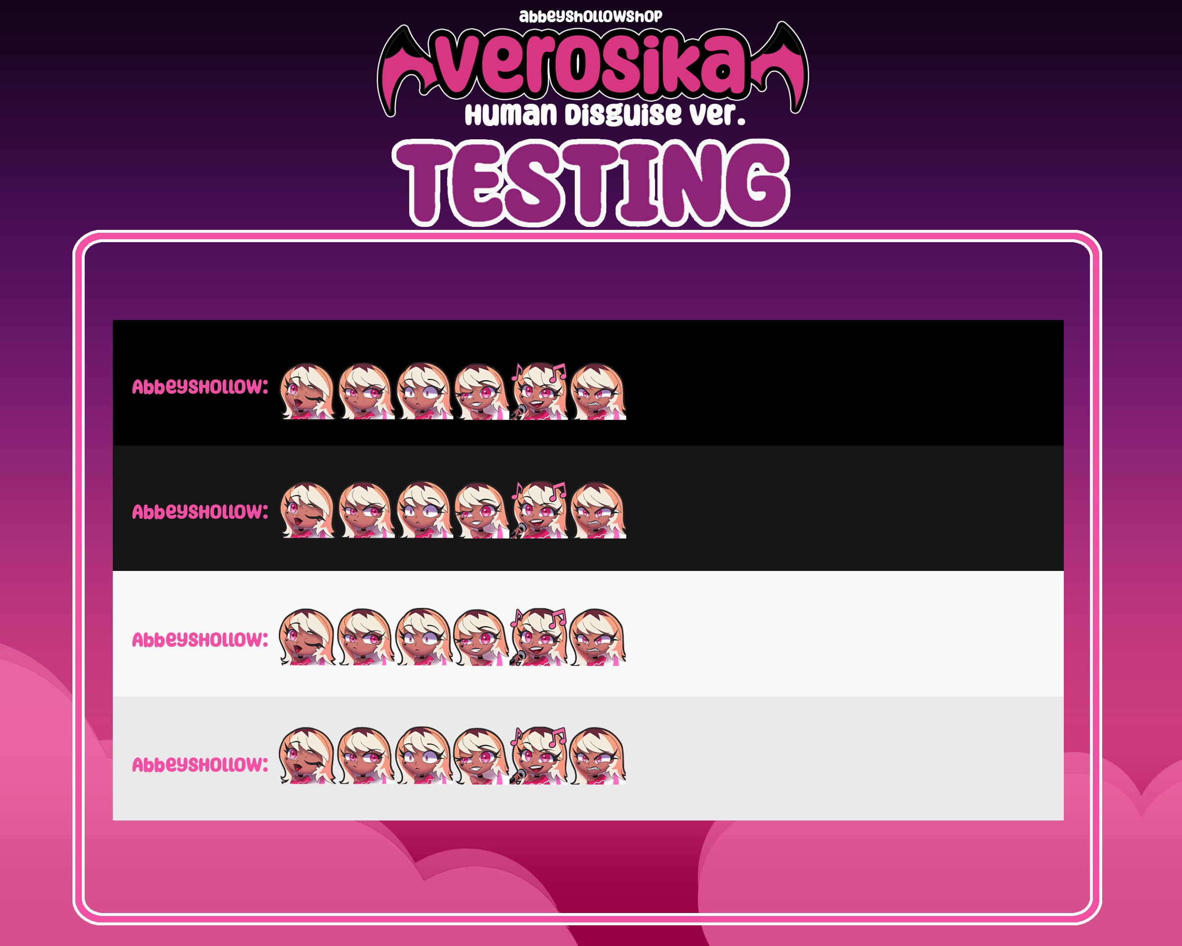Helluva Boss | Verosika (human Disguise) Premade Emote Pack (6 ...
