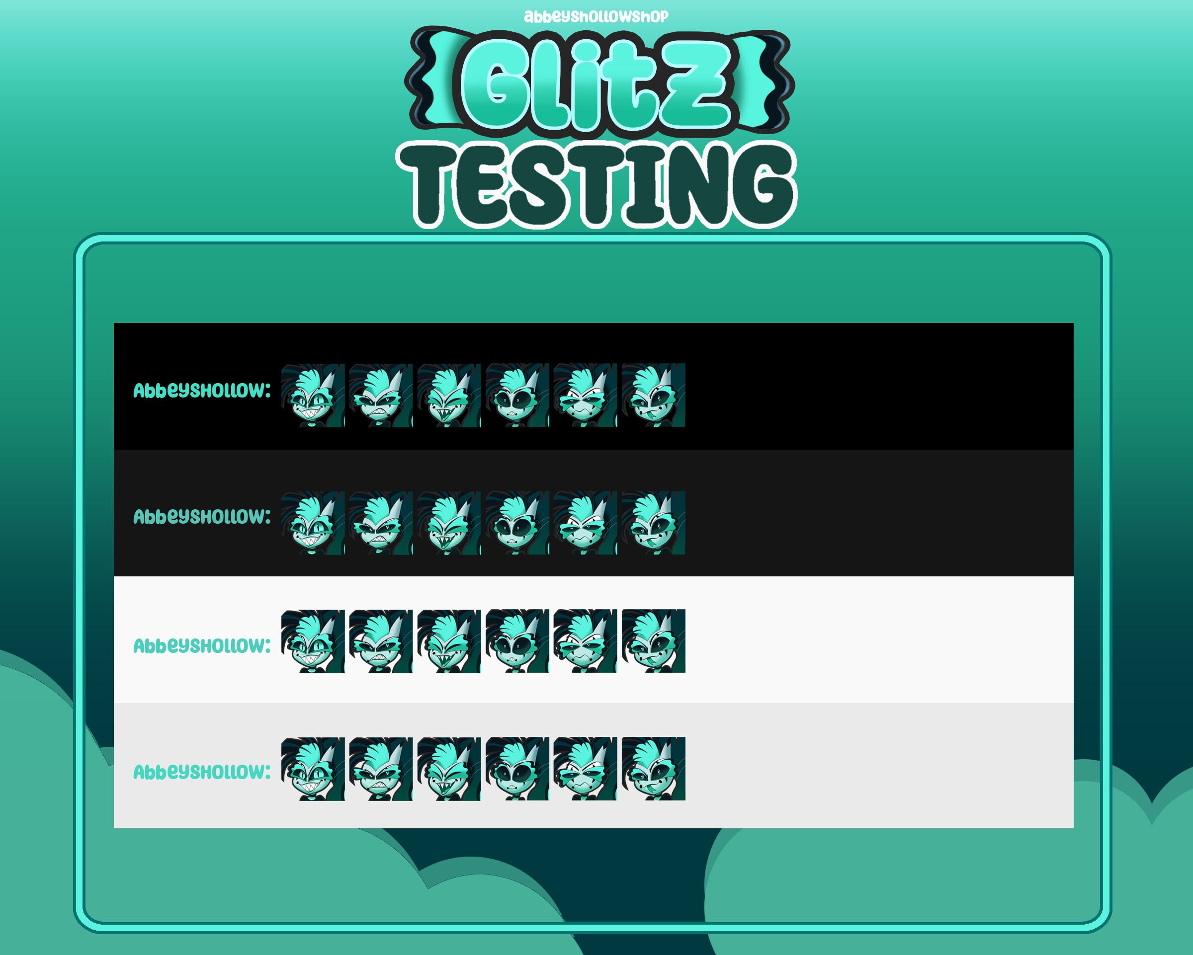 Helluva Boss Glitz Premade Emote Pack 6 Twitch Emotes Discord Emotes - Etsy