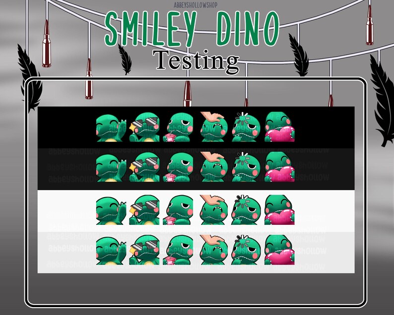 Sylus Smiley Dino Love and Deepspace Static Emote Pack: Twitch, Discord ...