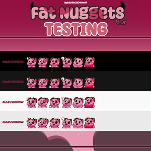 Hazbin Hotel | Fat Nuggets Premade Emote Pack (6) | Twitch Emotes ...