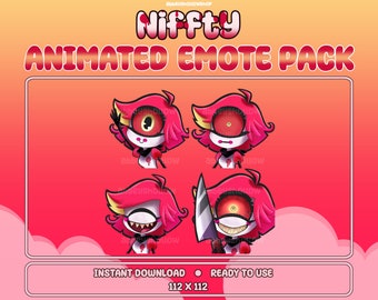 Animated Hazbin Hotel | Lucifer Premade Emote Pack (4) | Twitch Emotes ...