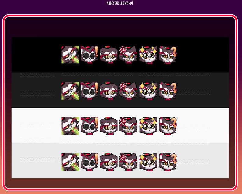 Husk Static Emote Pack: Hazbin Hotel Series 2, Twitch/discord Streamer ...
