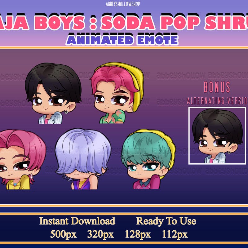 Saja Boys Animated Emote - Etsy