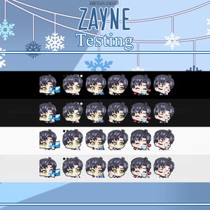 Zayne Love and Deepspace Static Emote Pack: Twitch, Discord, Stream ...