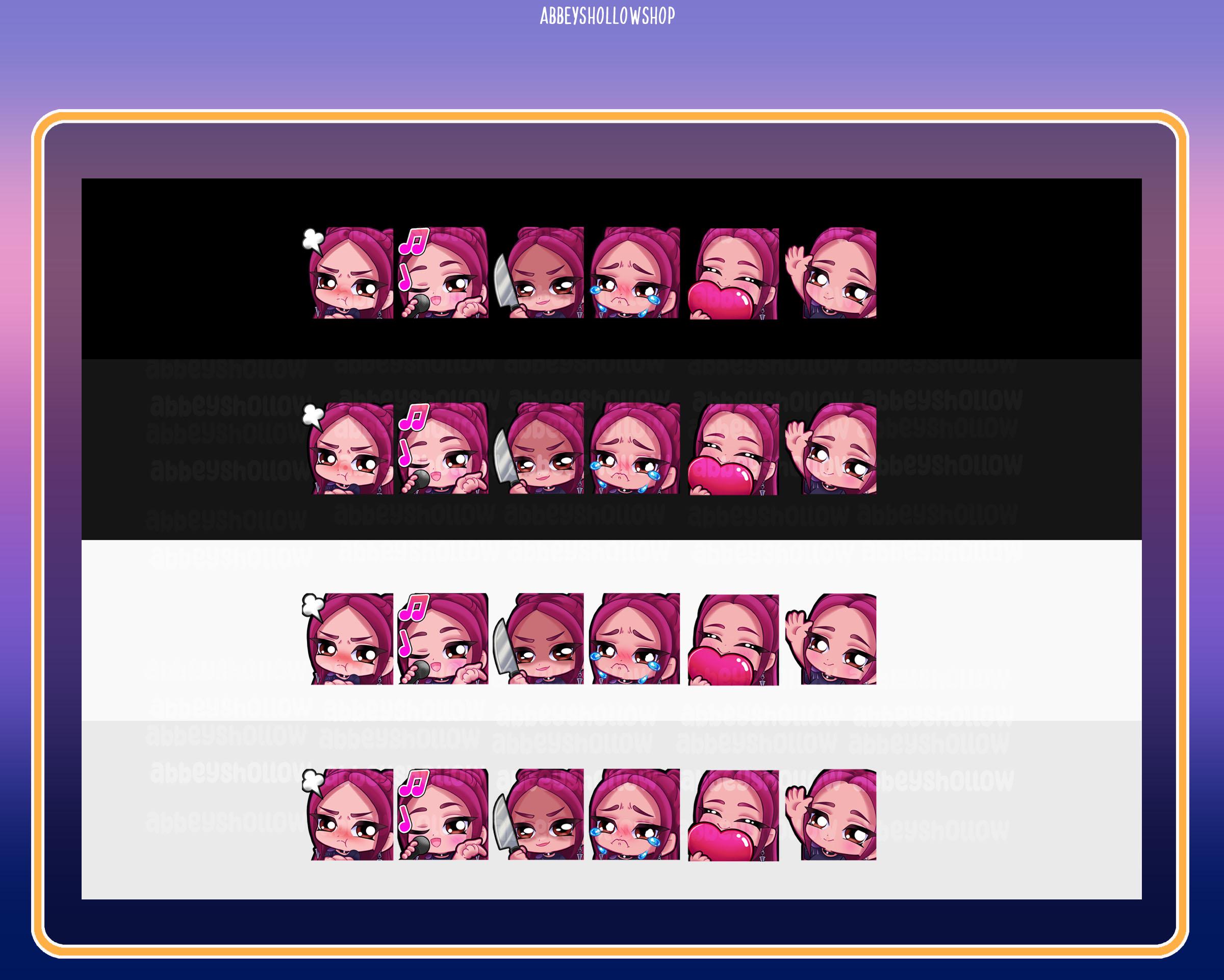 Huntrix Mira | Kpop Demon Hunters | Premade Emote Pack (7) | Twitch ...