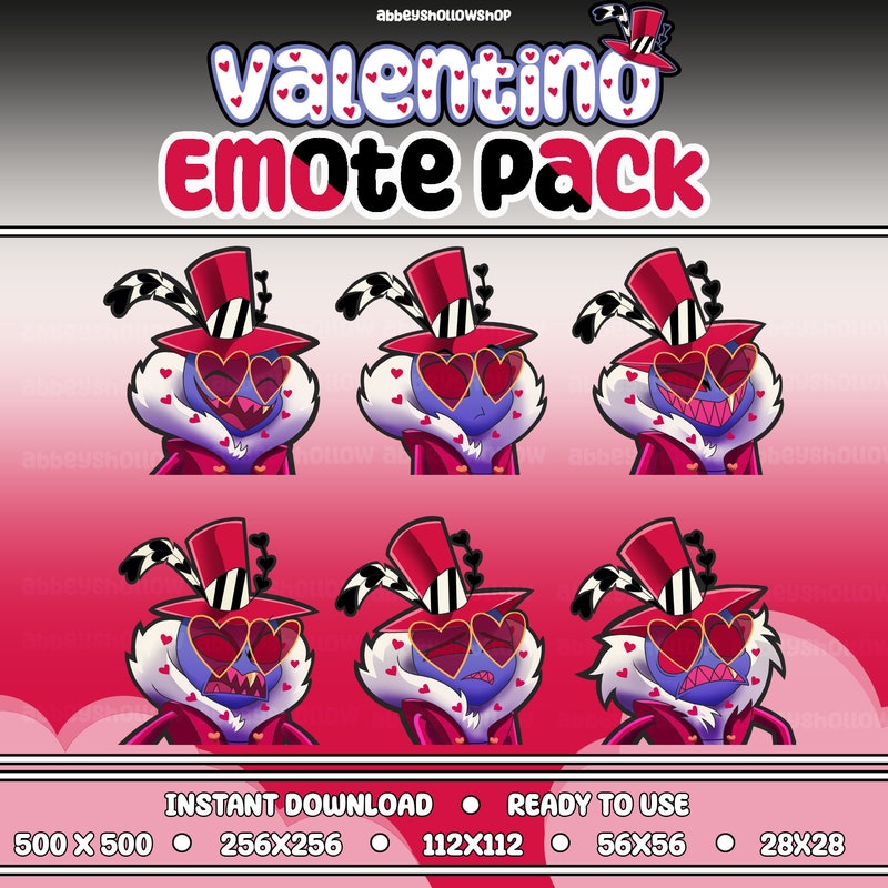 Valentino Hazbin Stickers - Etsy