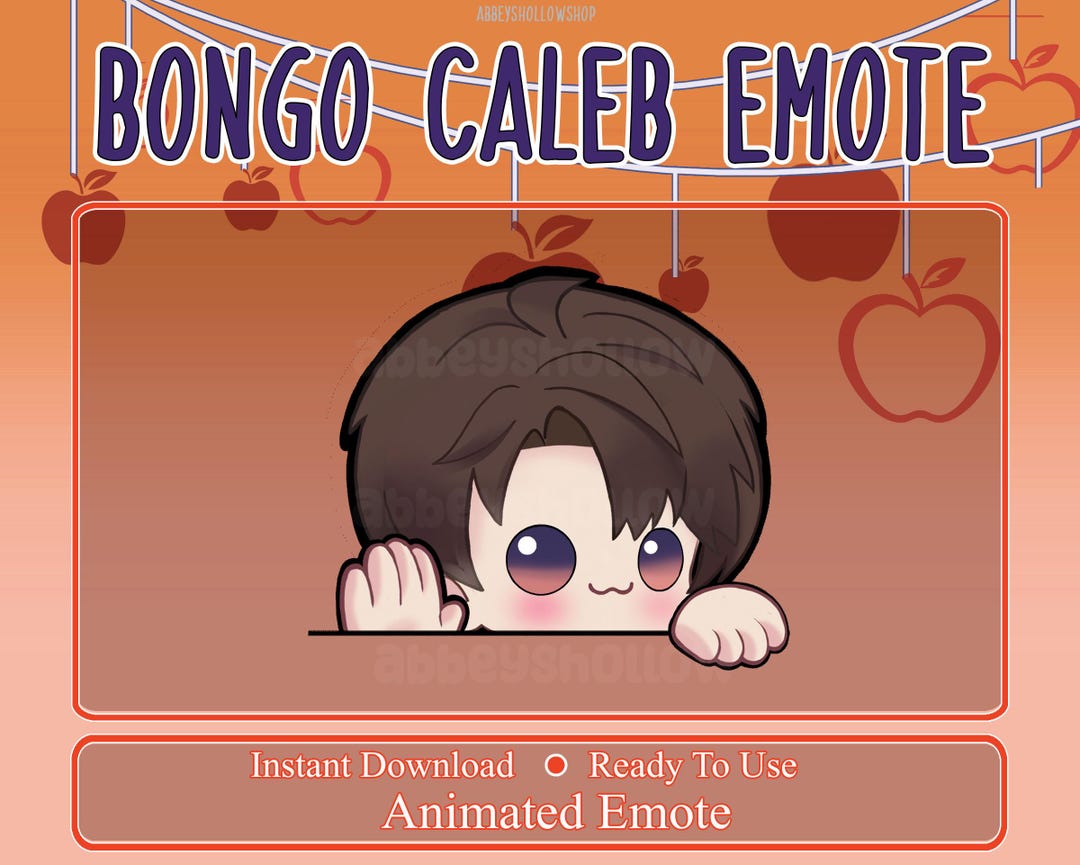 Bongo Caleb | Love and Deepspace | Animated Emote | Twitch Emote ...
