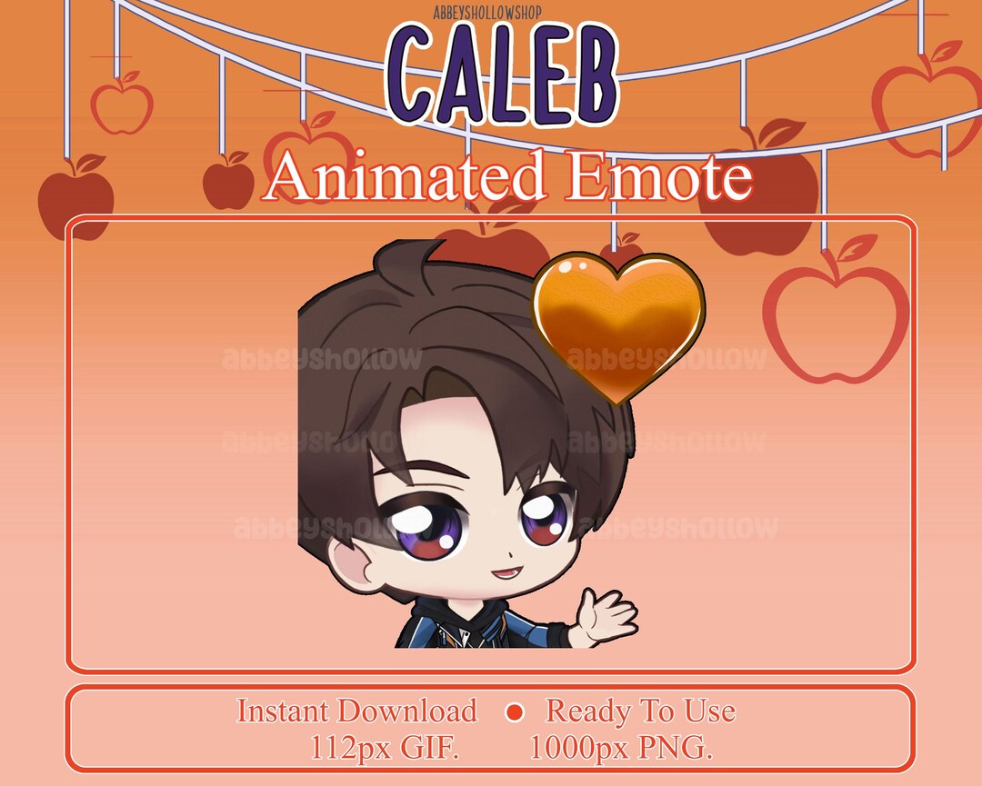 Caleb Blowing A Kiss | Love and Deepspace | Animated Emote | Discord ...