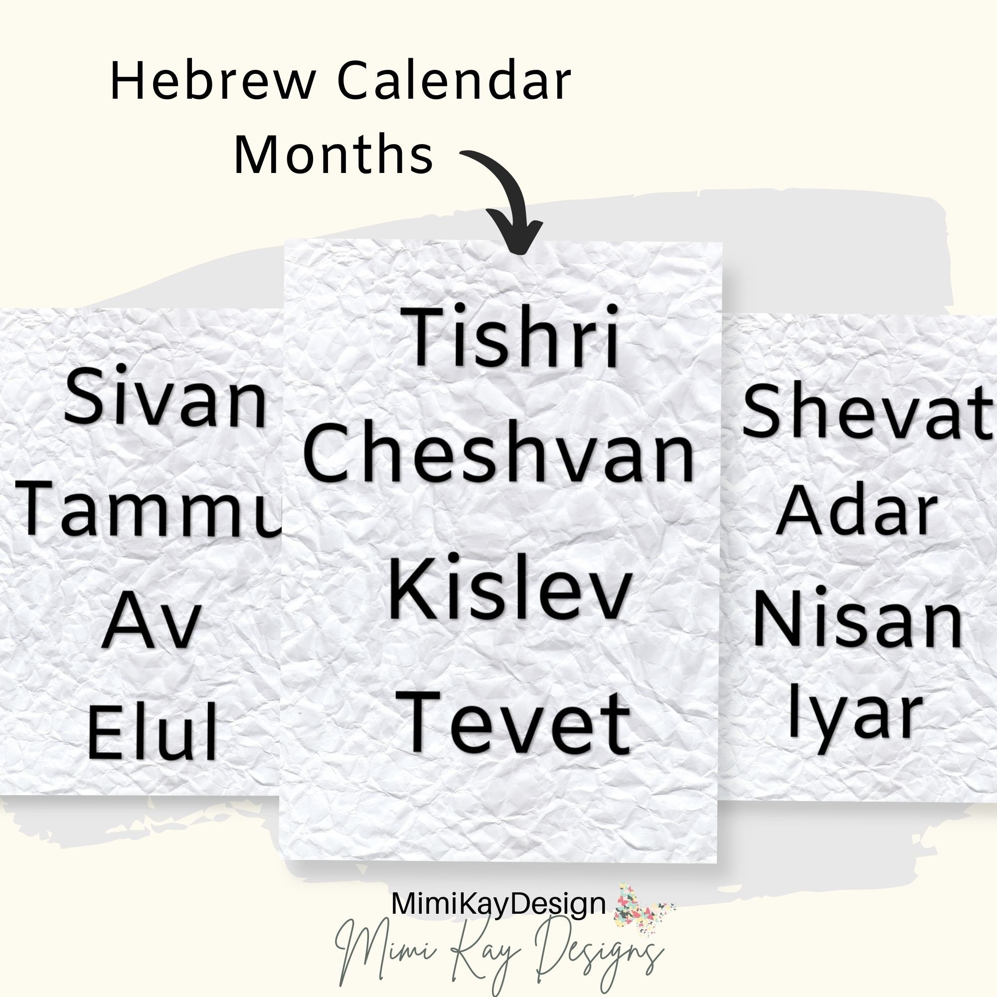 Jewish Hebrew and English Holiday Digital Stickers Bundle, PNG Files ...