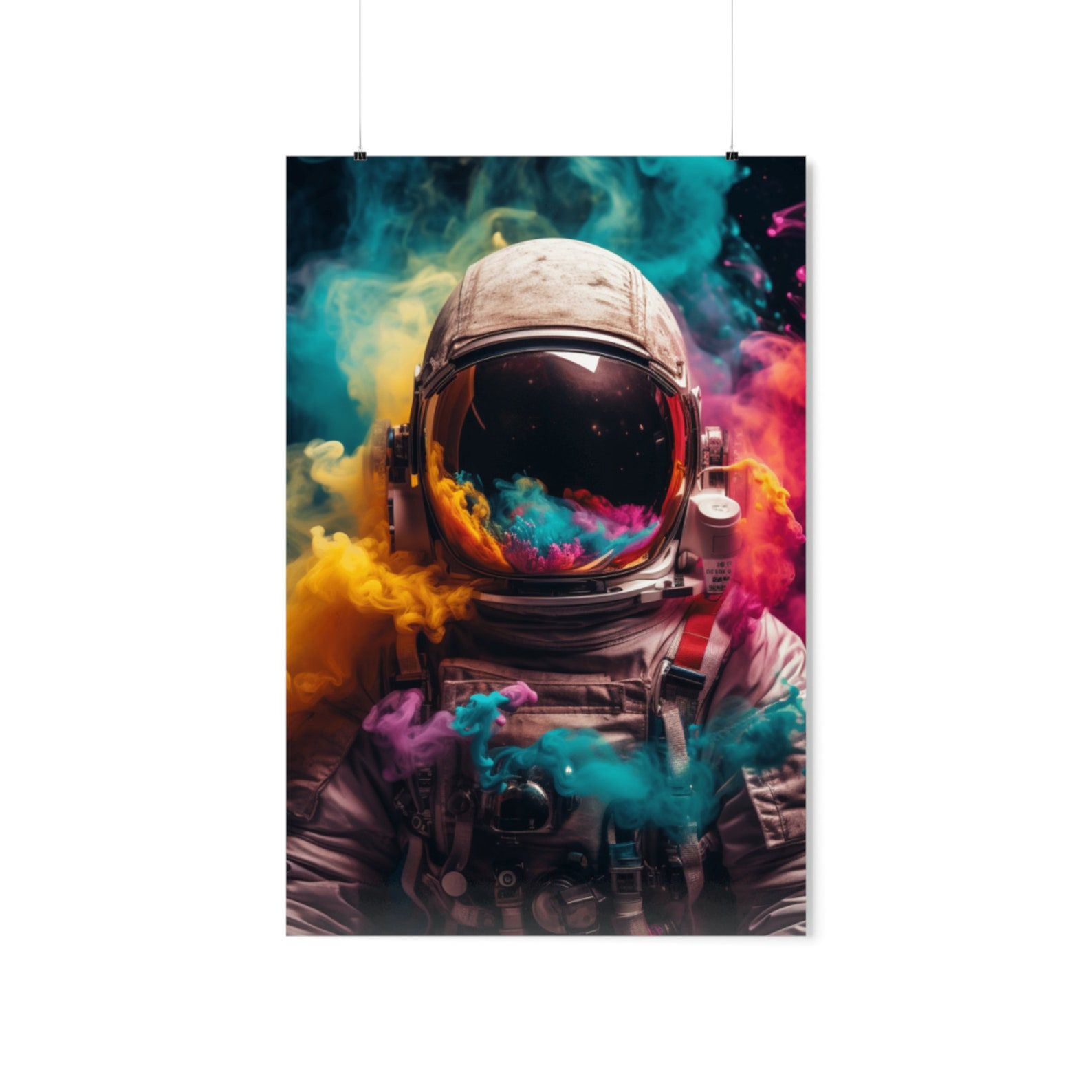 Astronaut Poster Space Theme Decor Space Lover Art Outer Space Poster ...