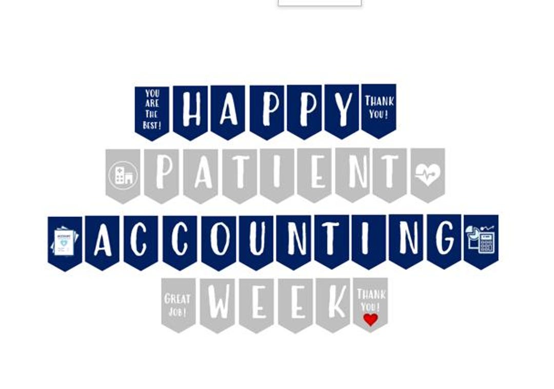 Patient Accounting Appreciation Week Tons of Signs - Etsy