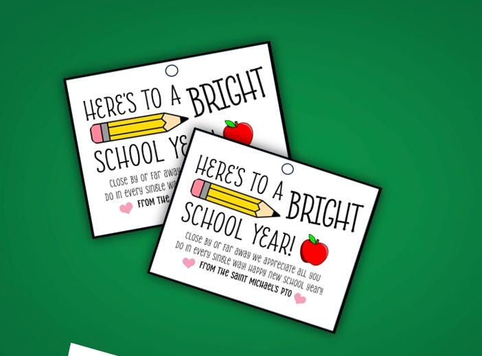 EDITABLE Bright School Year First Day of School Back to School Teacher ...