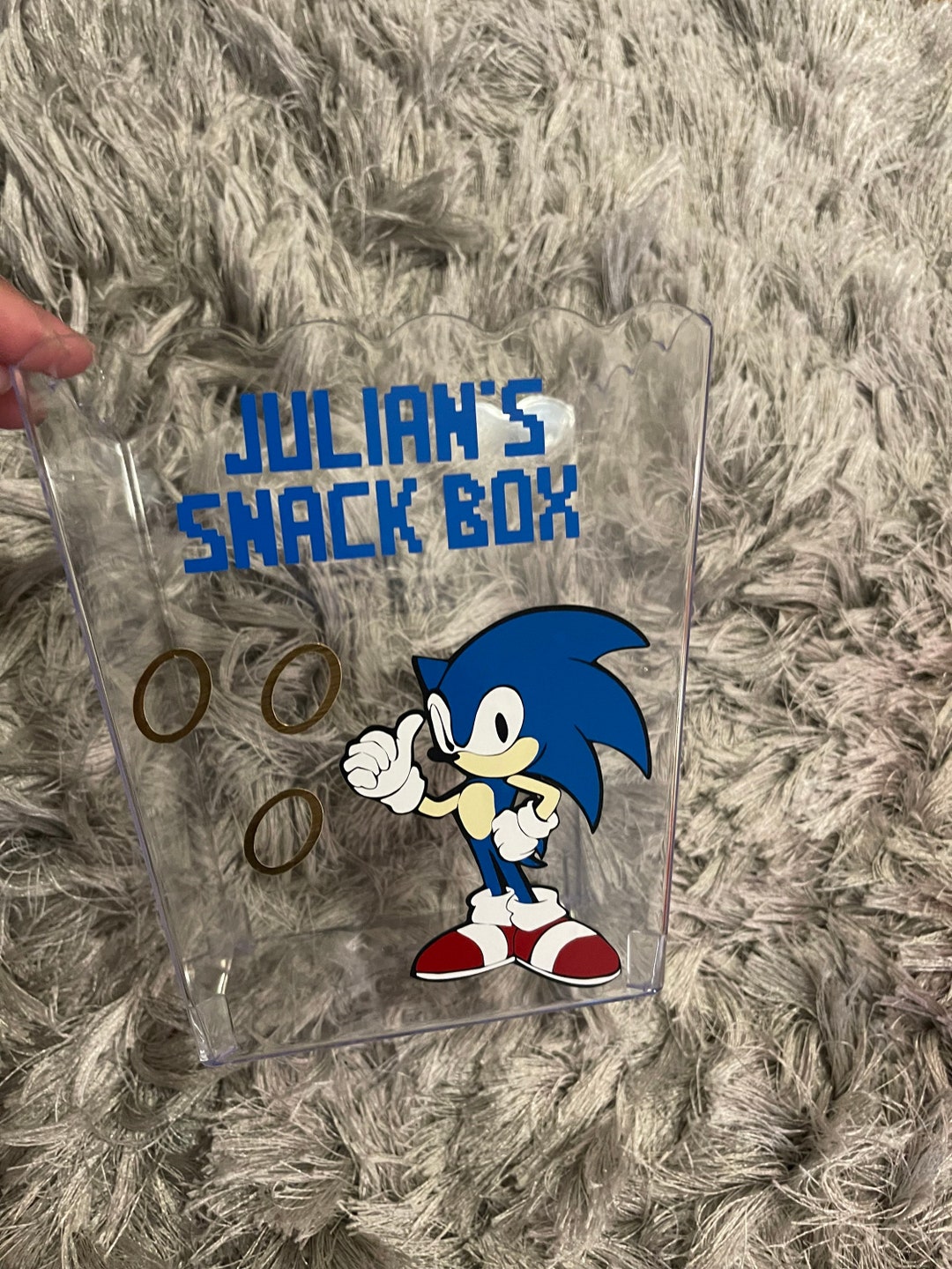 Sonic Popcorn Bucket , Kids Snack Tub, Cute Popcorn Bucket ...