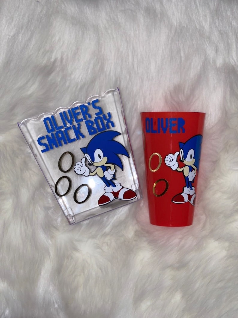 Sonic Popcorn Bucket Kids Snack Tub Cute Popcorn Bucket - Etsy