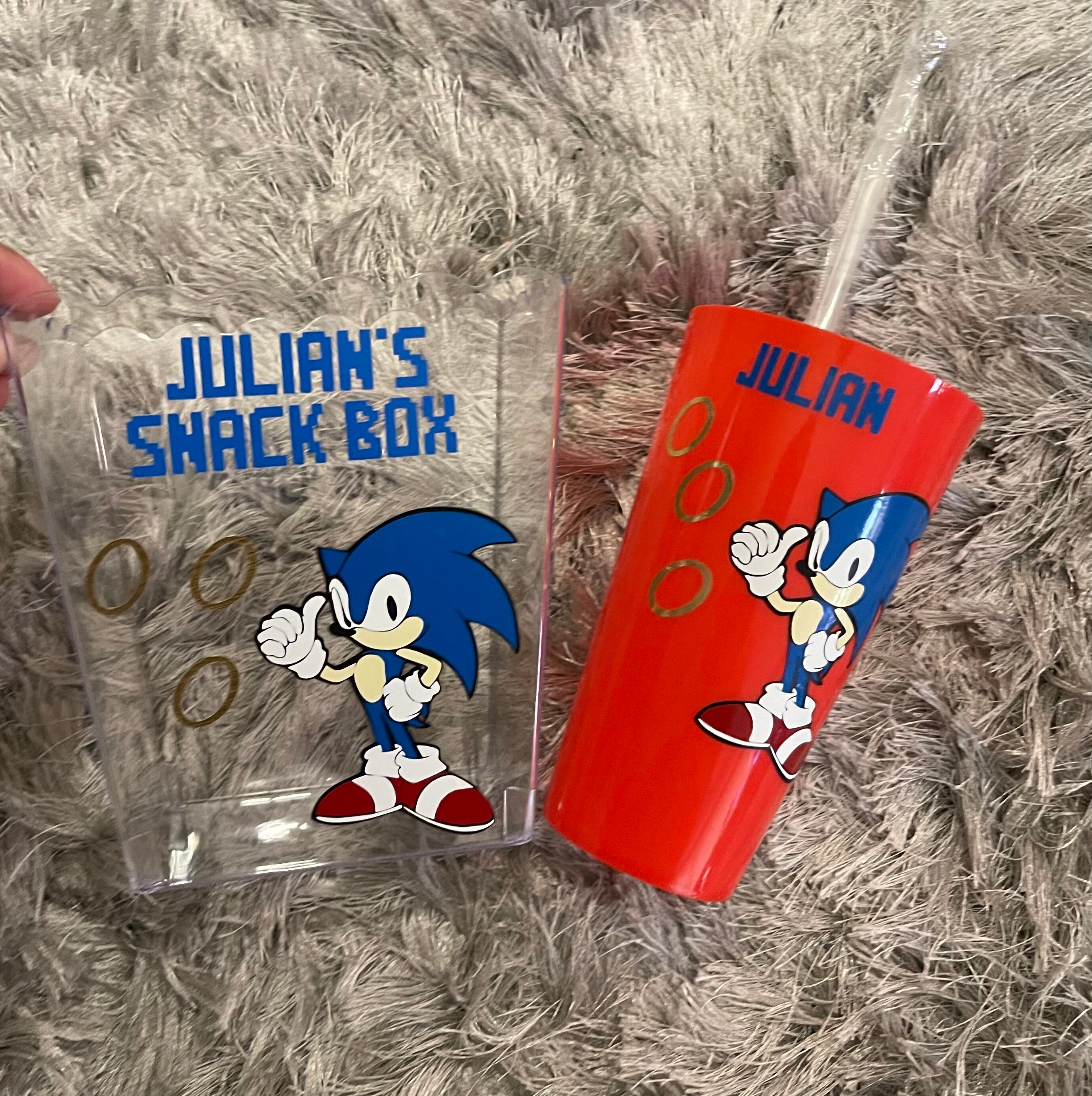 Sonic Popcorn Bucket , Kids Snack Tub, Cute Popcorn Bucket ...