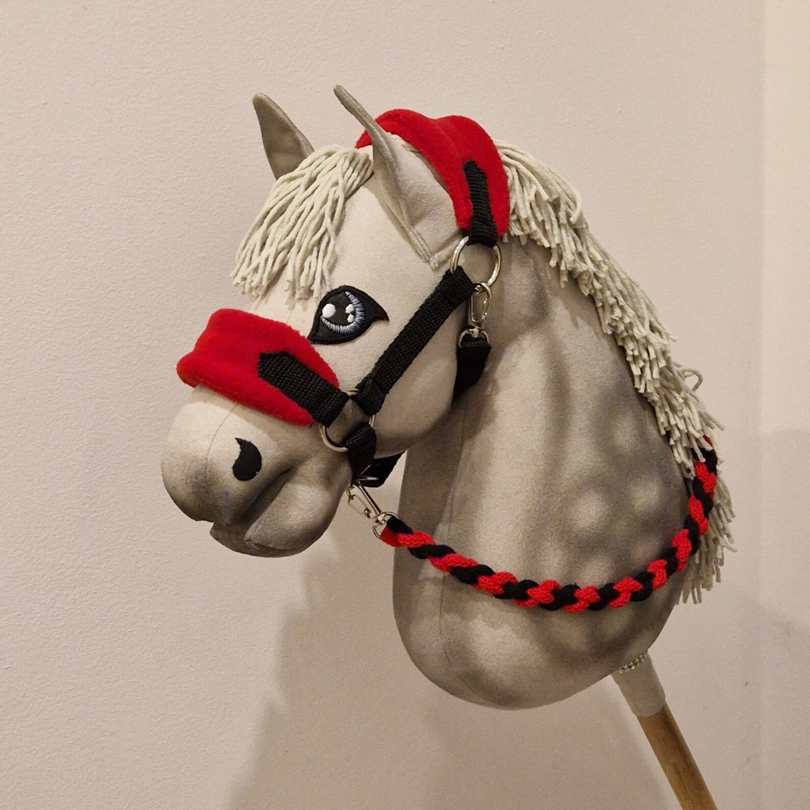 Red SOFT Halter / Collar for Hobby Horse With a Twisted - Etsy