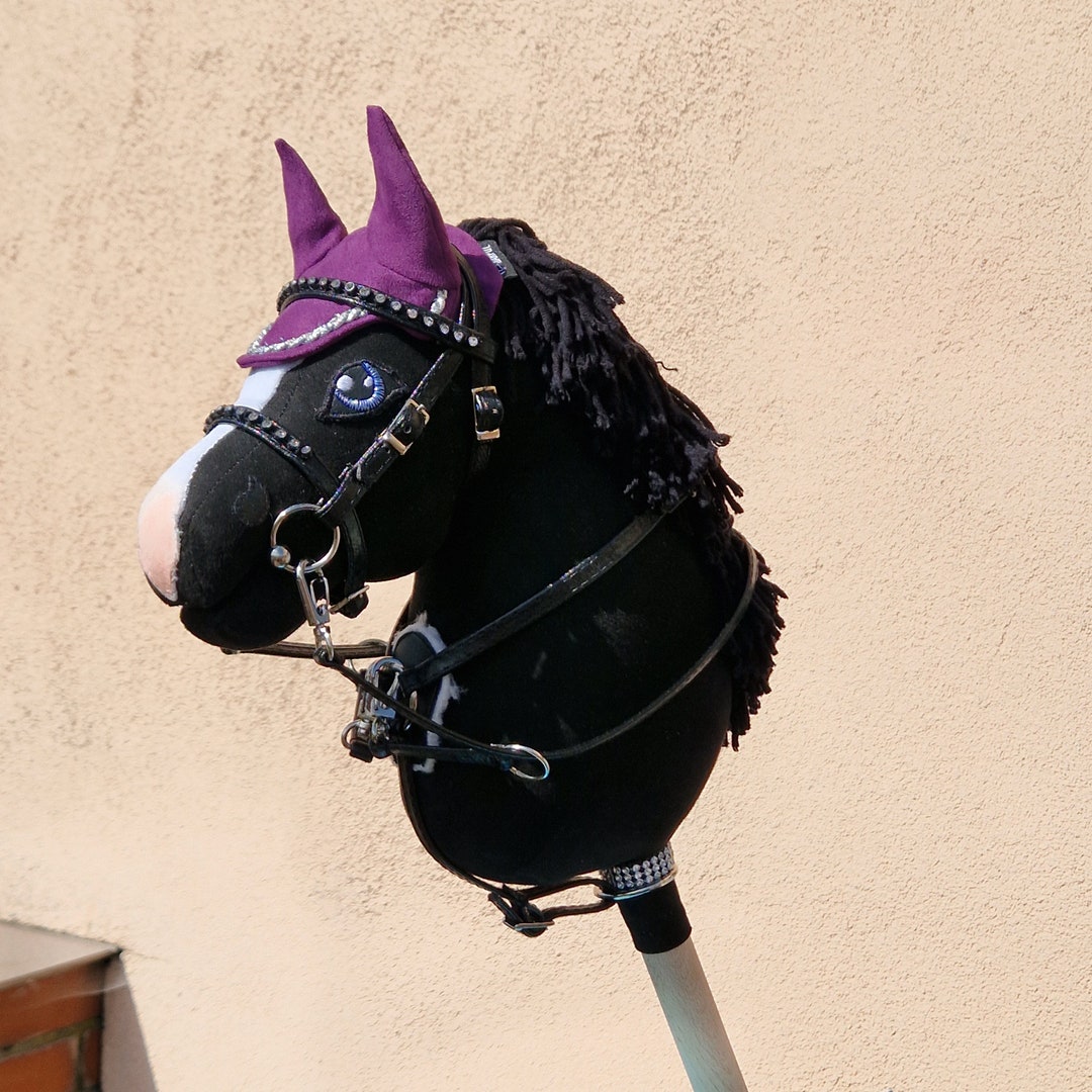 A4 SMALL Size Hobby Horse BLACK Premium With Bridle, and Bit - Etsy