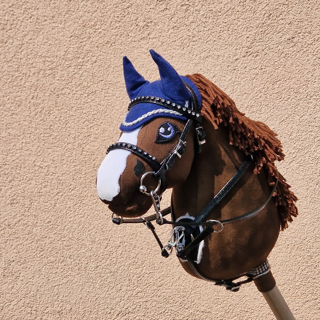 A4 SMALL Size Hobby Horse Dark CHESNUT With Bridle, and Bit - Etsy Canada
