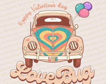 Love Bug Car Clipart - Etsy