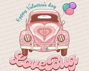 Love Bug Car Clipart - Etsy