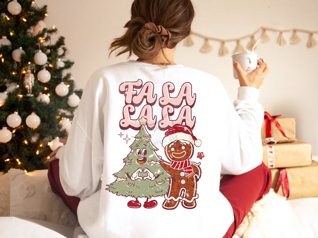 Christmas Tree SVG PNG Sublimation Designsgingerbread Man Svg W/ Retro ...