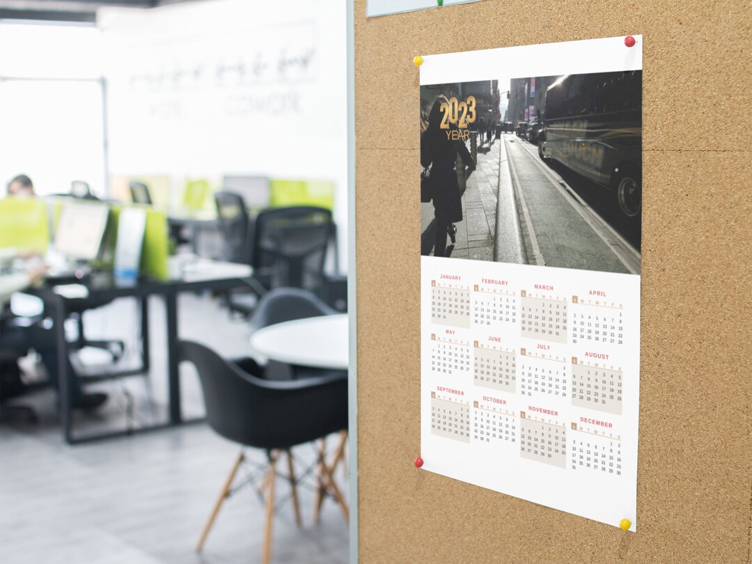 2023 Wall Calander City Theme - Etsy