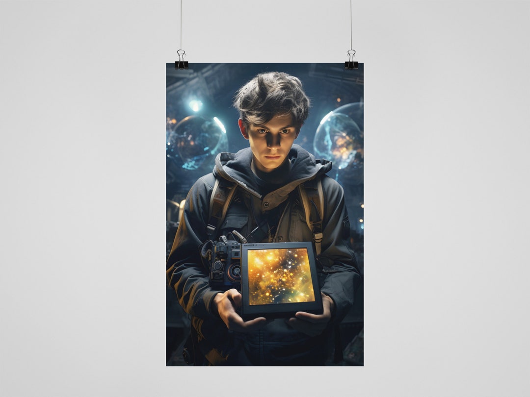 Sci-fi Game Console Art, Gaming Poster, Art Print, AI Art, Gaming Decor ...