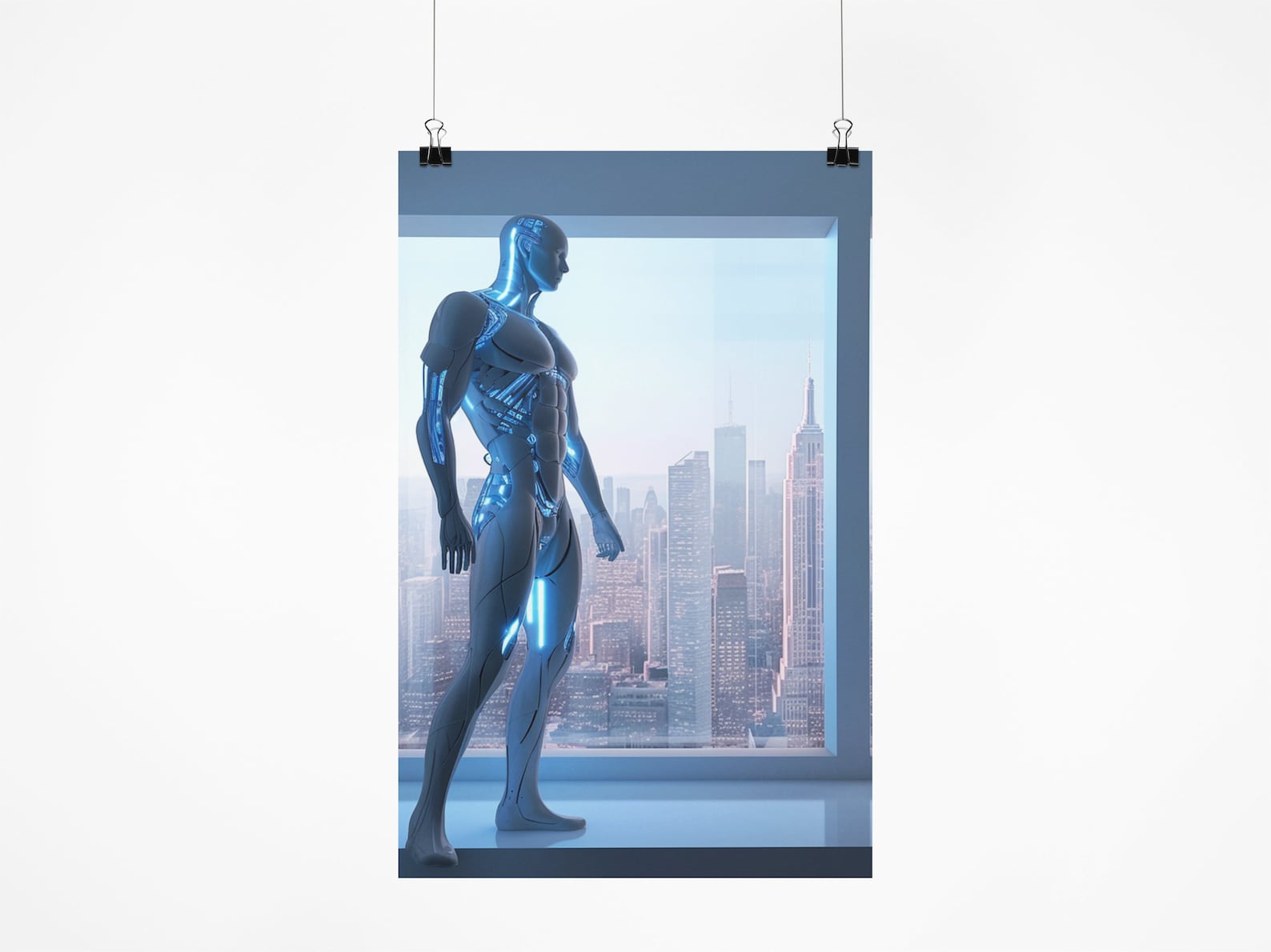 Sentient Robots, Robot, AI Print Sentient Robots, Red Art Print, Red ...