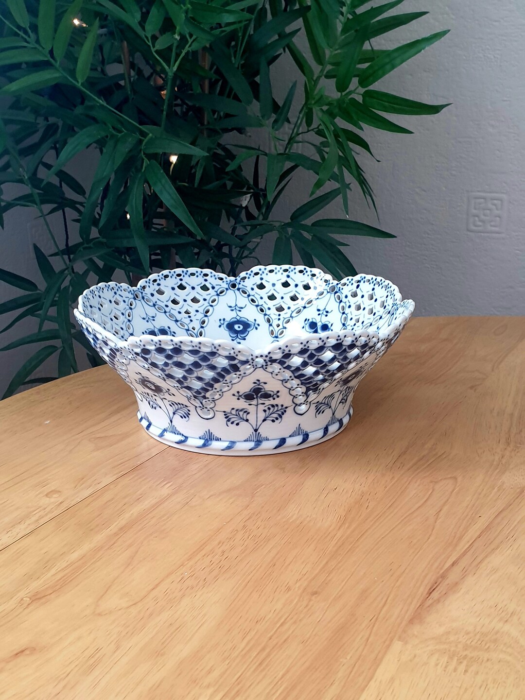 Vintage Unique Full Lace Copenhagen Denmark Fruit Bowl - Etsy