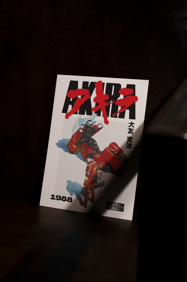 AKIRA Anime Art Vintage Style Poster | Wall Print, Digital Download ...