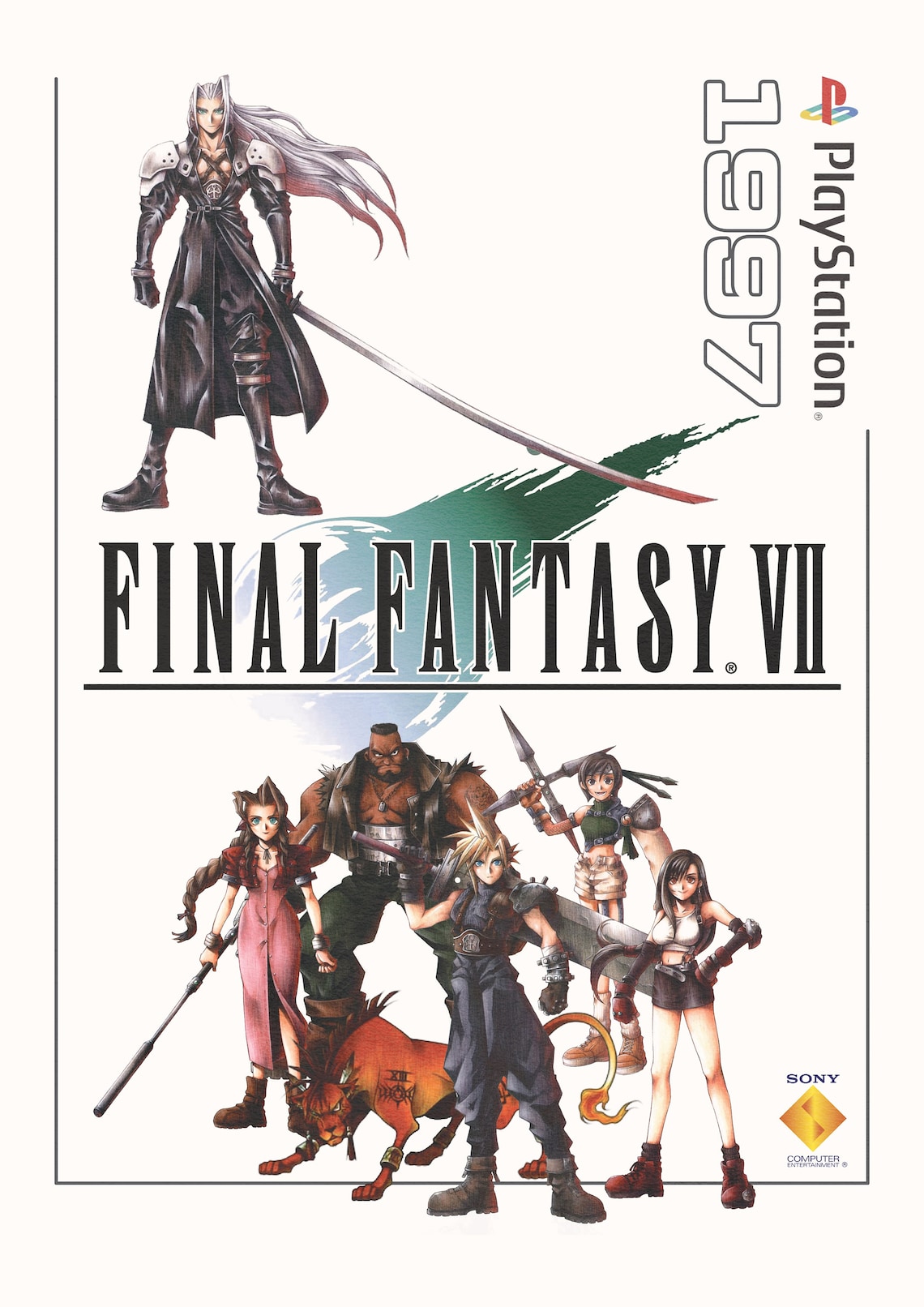 Final Fantasy 7 (FFVII) Video Game Art Vintage Style Poster | Wall ...