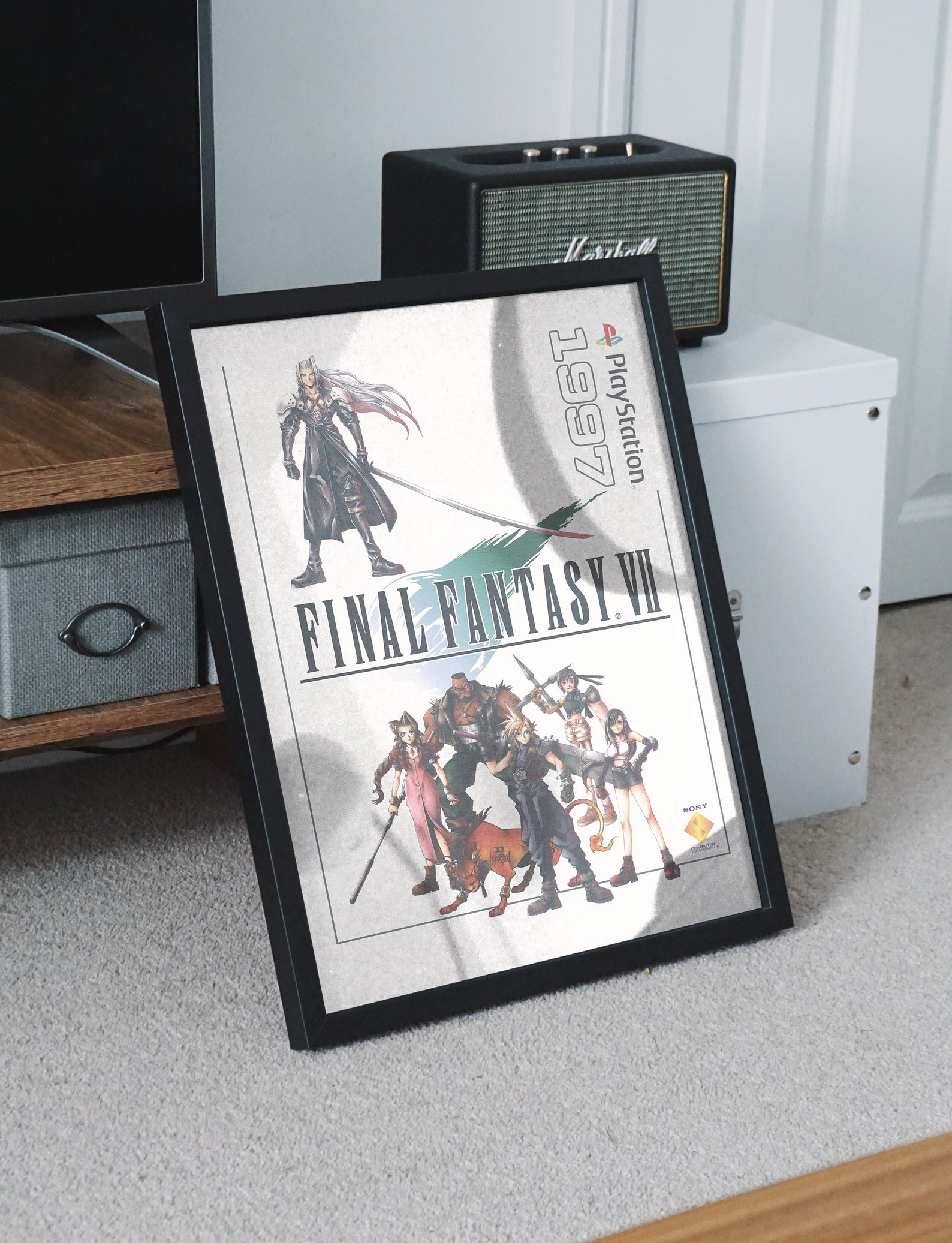 Final Fantasy 7 (FFVII) Video Game Art Vintage Style Poster | Wall ...