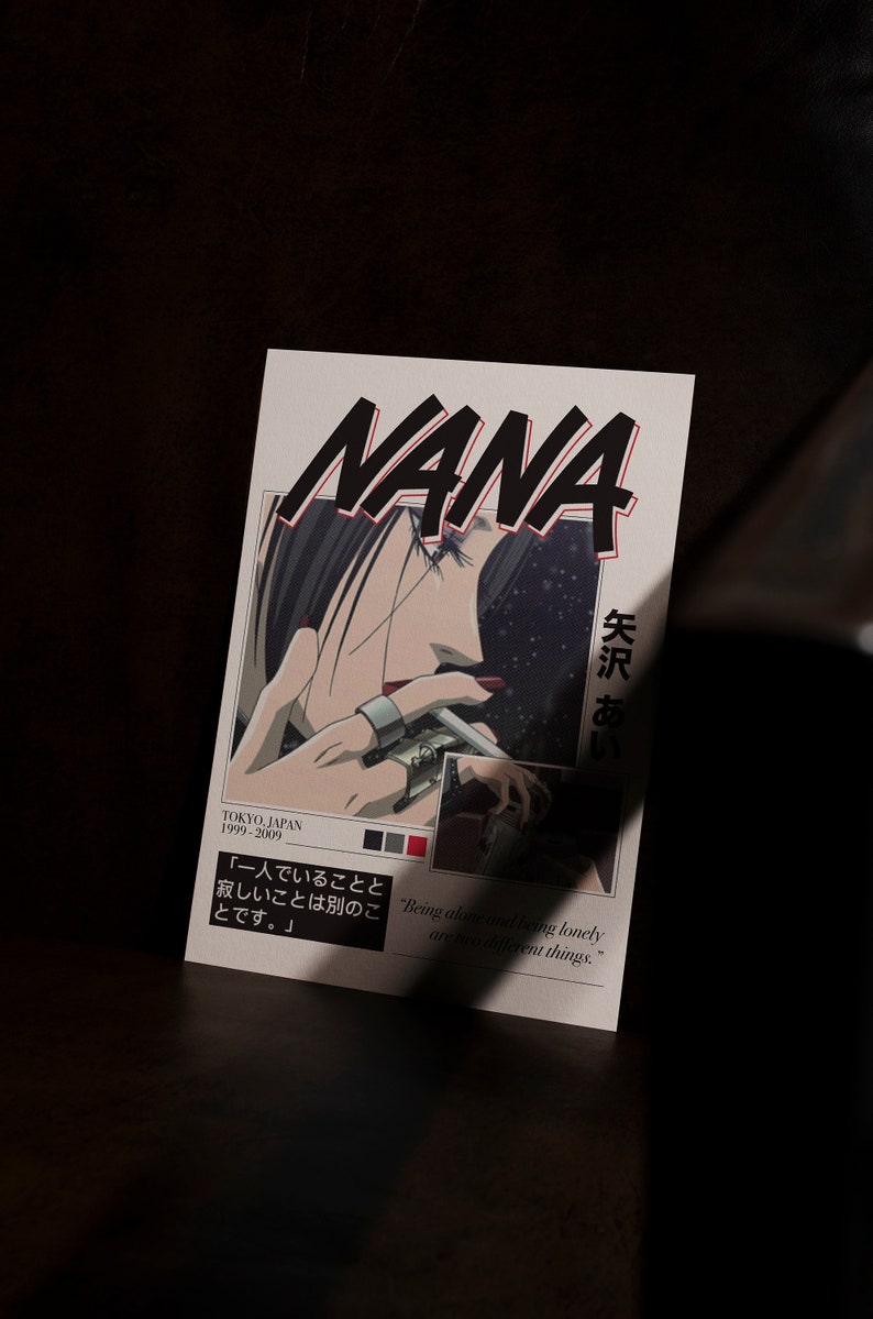 NANA Anime Art Vintage Style Poster | Wall Print, Digital Download ...